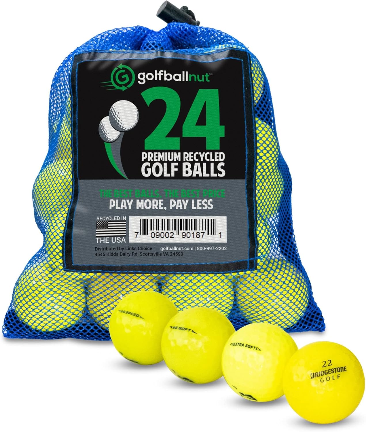 Golf Ball Nut | Used Titleist Pro V1x Golf Balls - Bulk Mesh Bags ...