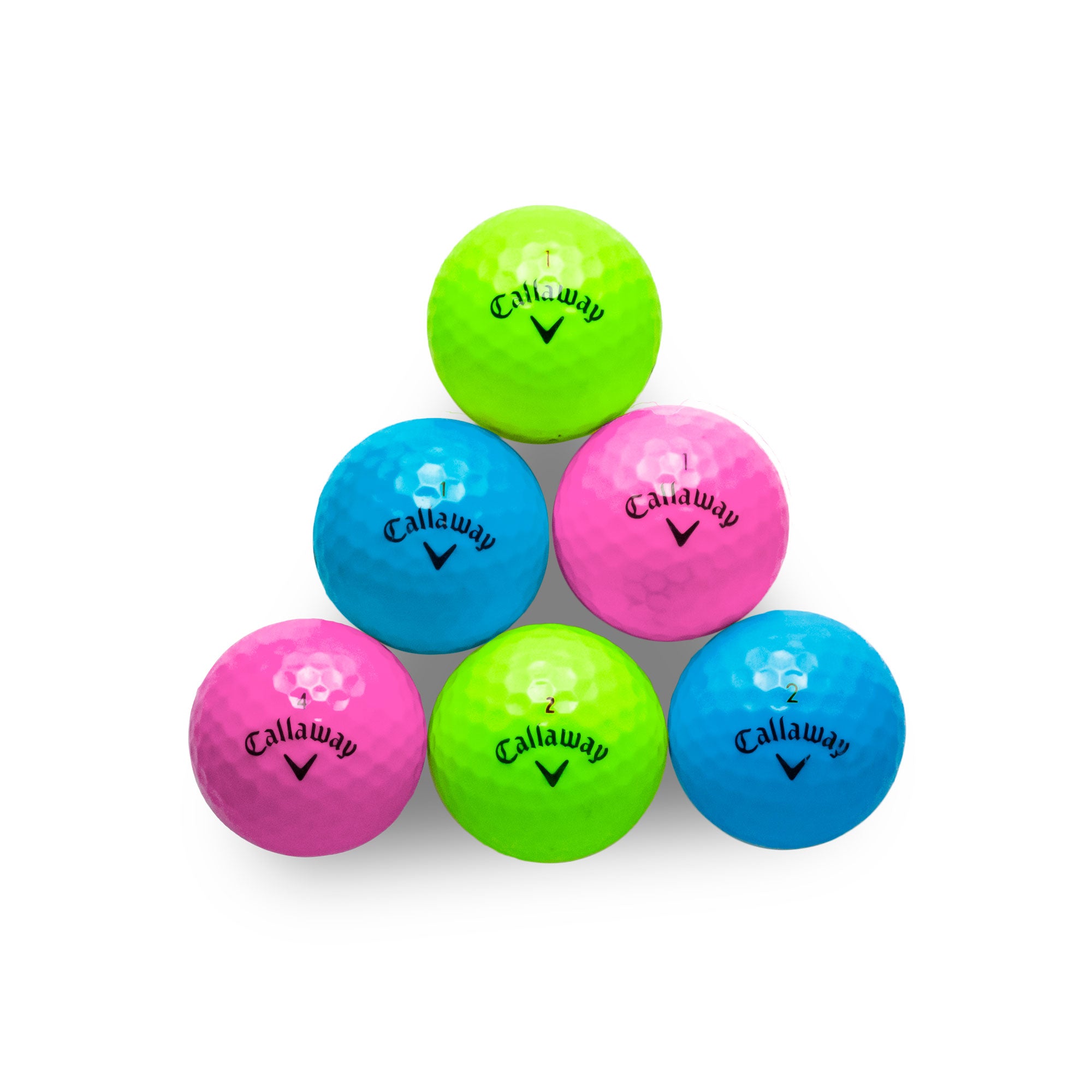 Callaway Assorted Models Mint Recycled Used Golf Balls, Color Mix - 60 ...