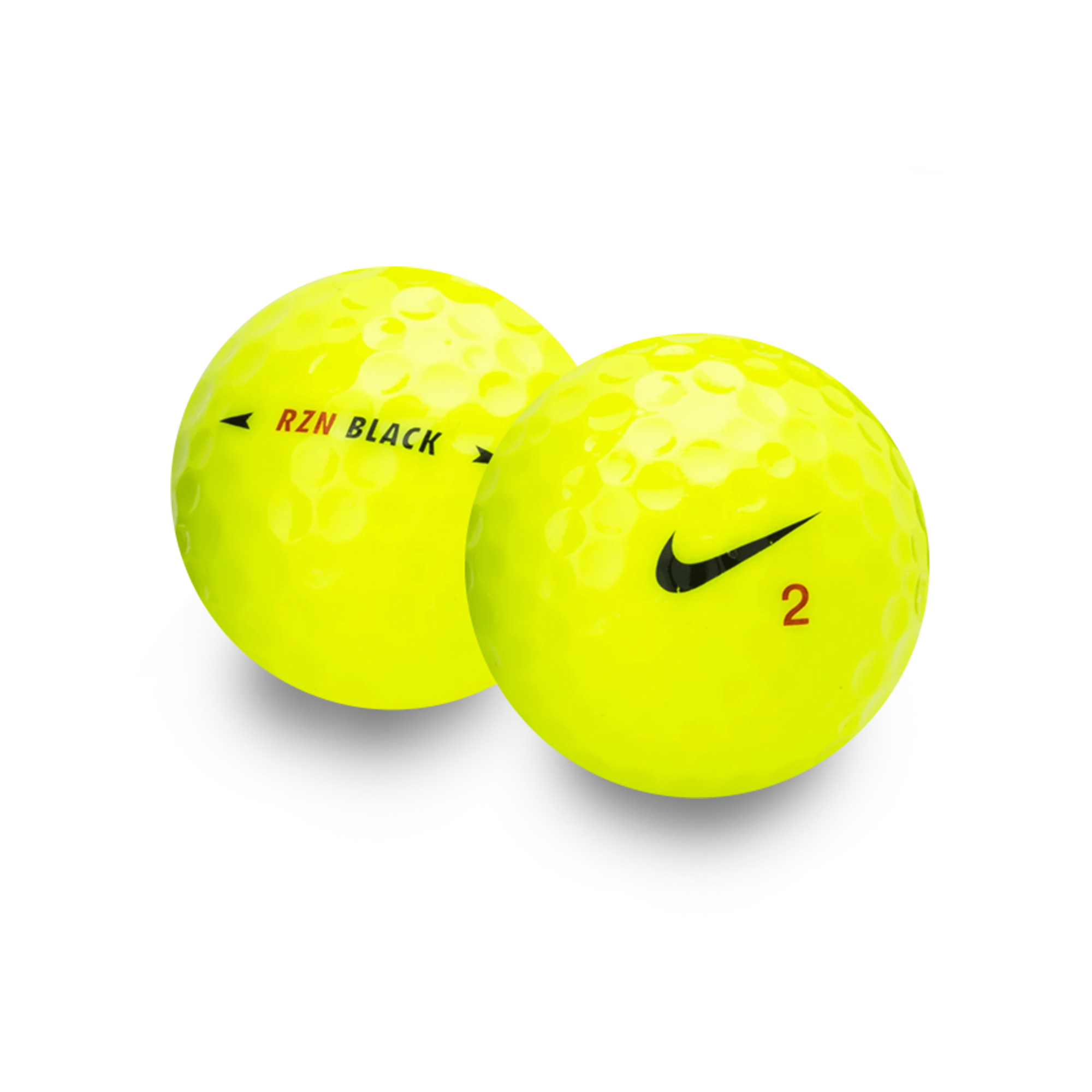 Used Nike RZN Black Yellow Golf Balls - 1 Dozen – GolfBallNut