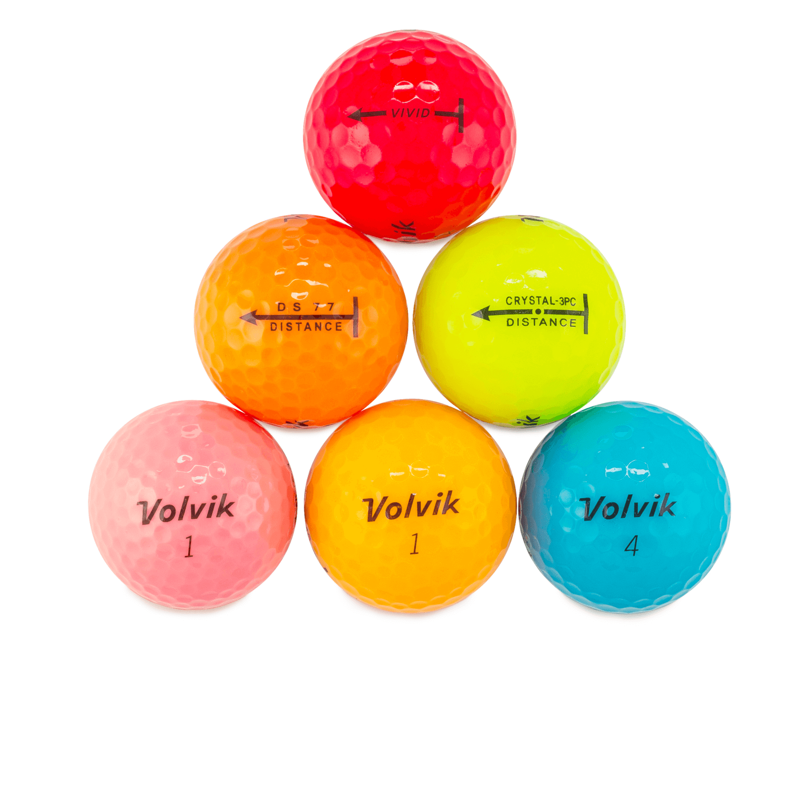 Used Volvik Color Mix Golf Balls - 1 Dozen – GolfBallNut